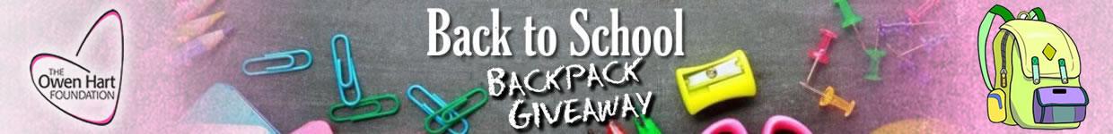 Backpack Giveaway 2018 - Owen Hart Foundation